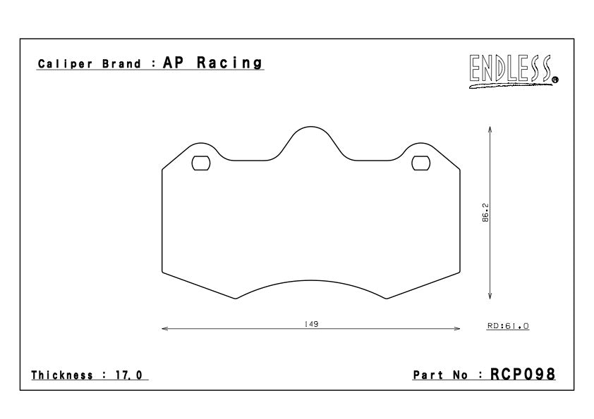ENDLESS BRAKE PADS FOR RACING, RALLY, TRACKDAY and SPORT — Racing23 GmbH